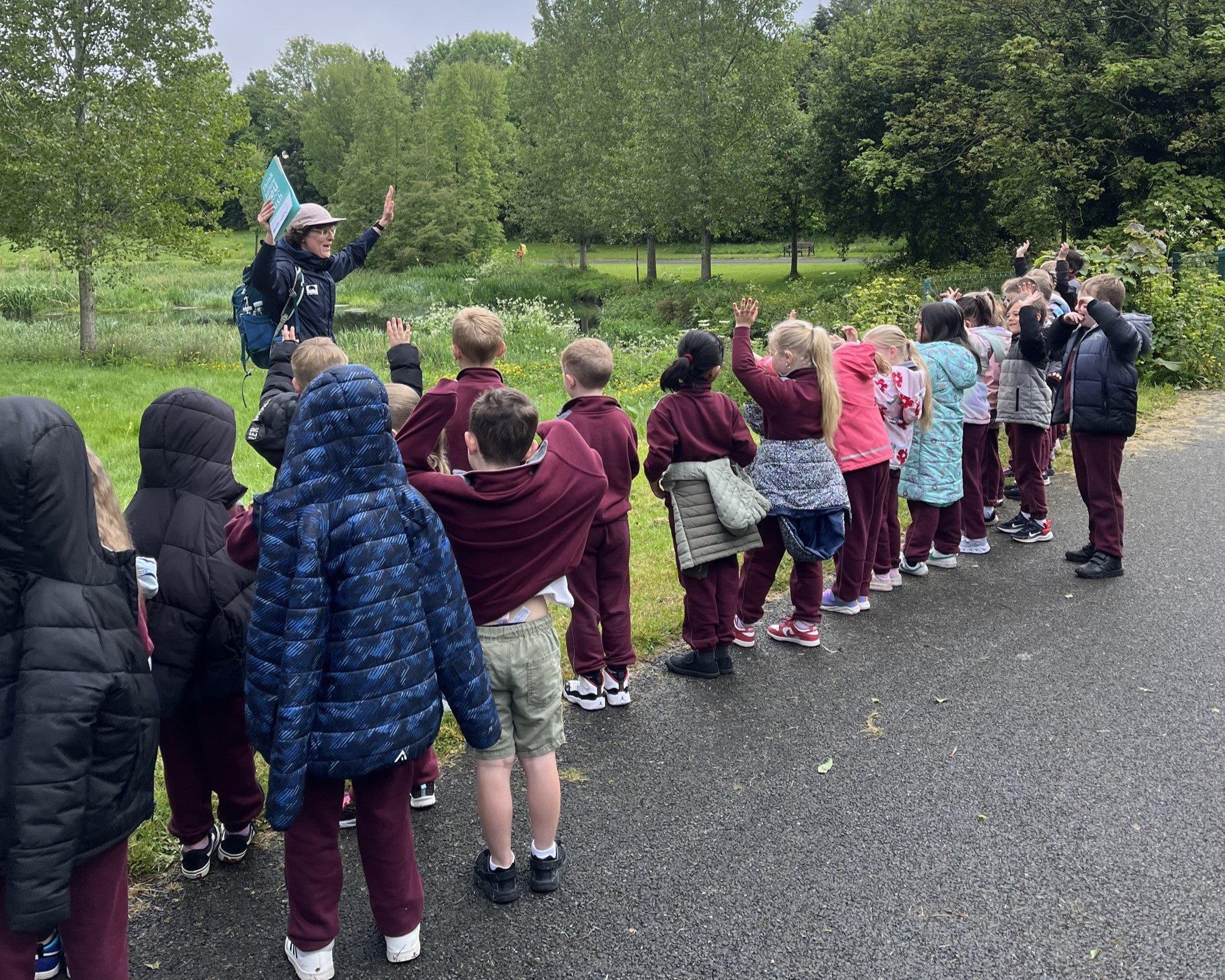 Think Before You Flush spoke with students at Colmcille Junior National School, Ballybrack about ...